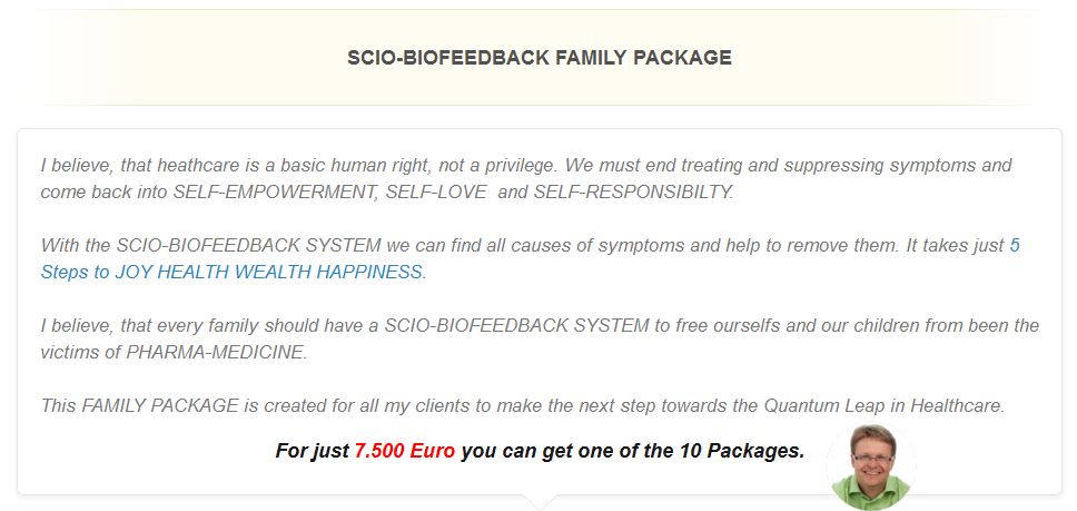 SCIO-Biofeedback Family Package — LifePlanEarth