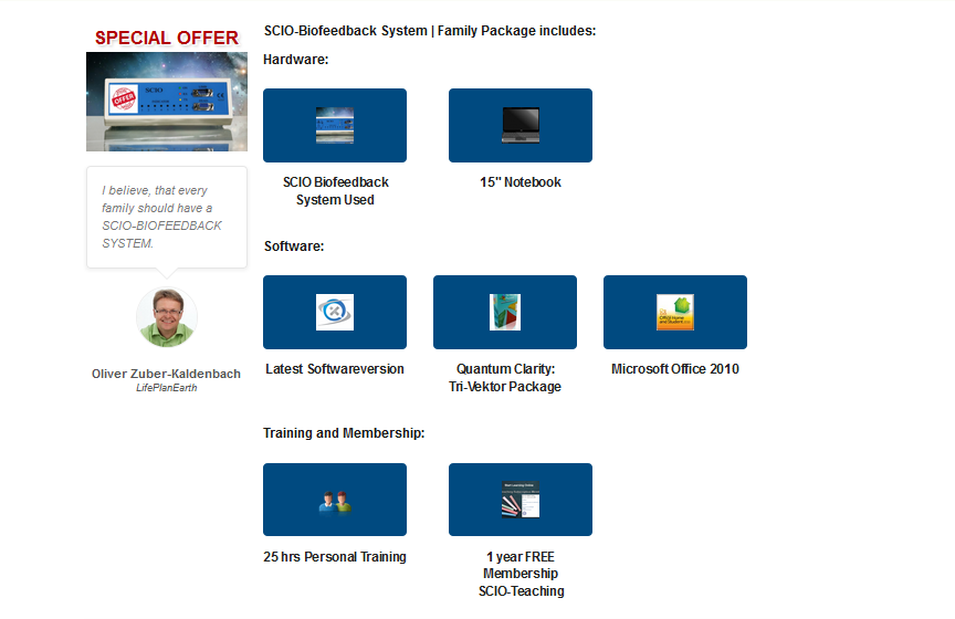 SCIO-Biofeedback Family Package — LifePlanEarth